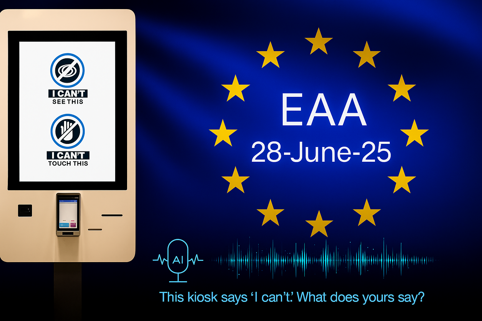 How To Help Your Kiosks Meet EAA 2025 Compliance with Conversational Voice AI